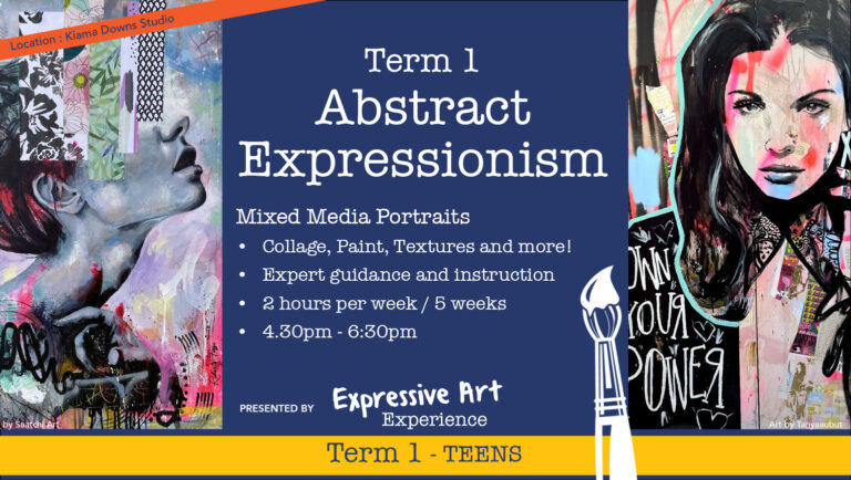 Term 1 - TEENS After School Abstract Expressionism Portraits | Weave ...